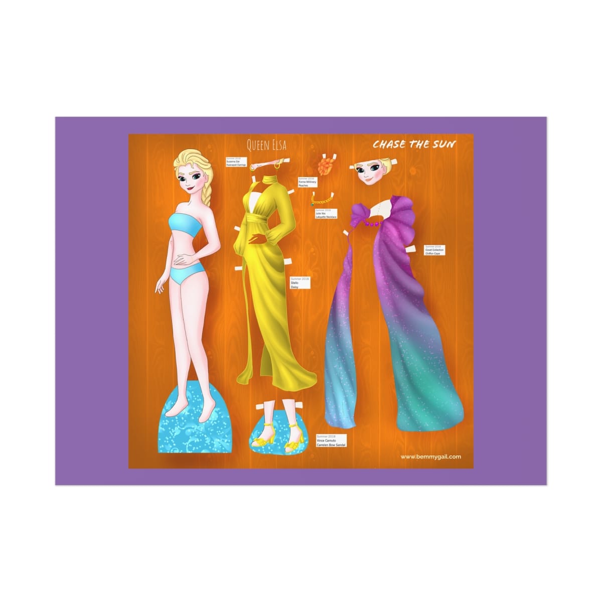 Paper doll Custom Illustration - PlayfulSparks Production BDP