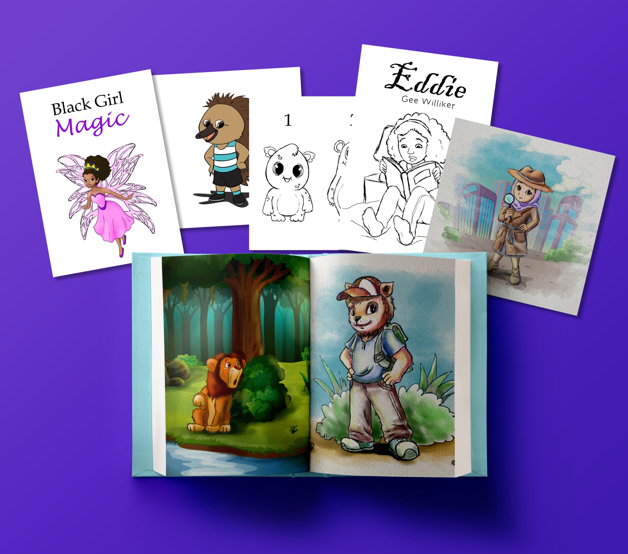 Full Page Children’s Book Illustration - PlayfulSparks Production BDP